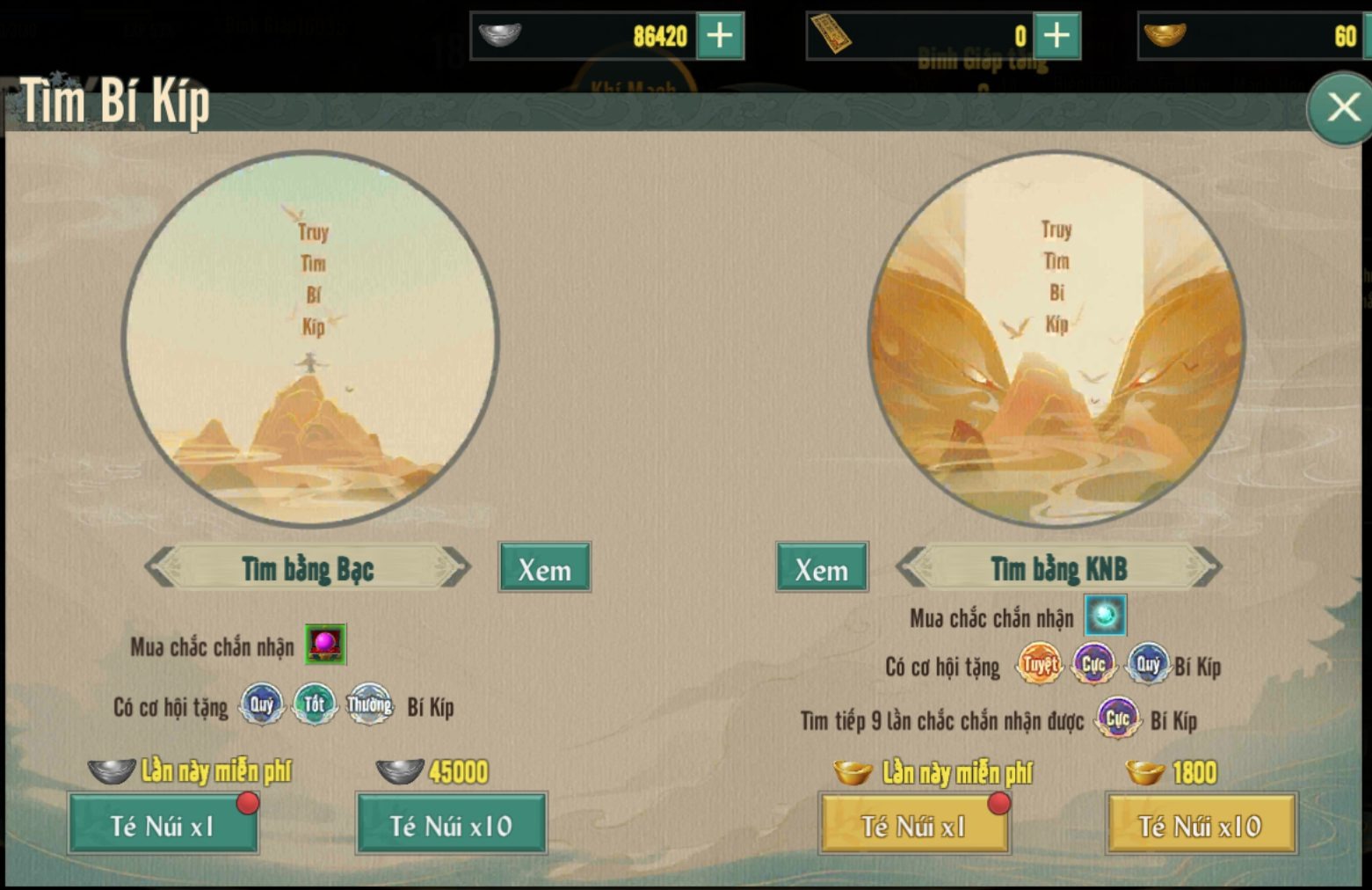 Hướng dẫn VLTK 1 Mobile: Bí Kíp là gì? Cách chọn Bí Kíp sao cho phù hợp ...